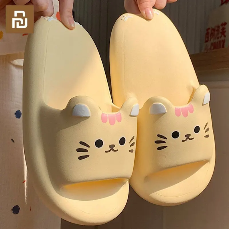 Youpin-2023-New-Cartoon-Cat-Pattern-Cute-Cat-Ears-Design-Women-Slipper ...