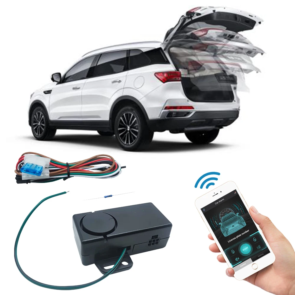 Universal Smart Key Car Alarm System With Remote central locking Start ...