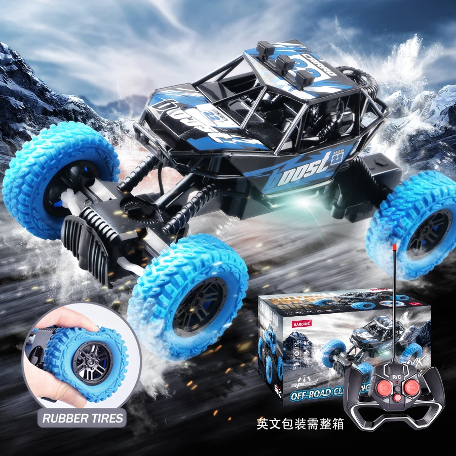 Remote-control-car-with-colorful-flashing-lights-rubber-wheels-off-road ...
