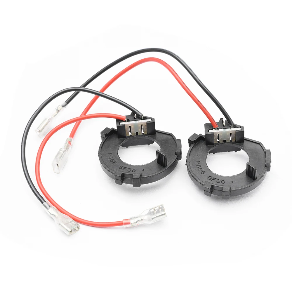 2Pcs H7 LED Headlight Retainer Clip Bulb Base Holder Headlamp Socket ...