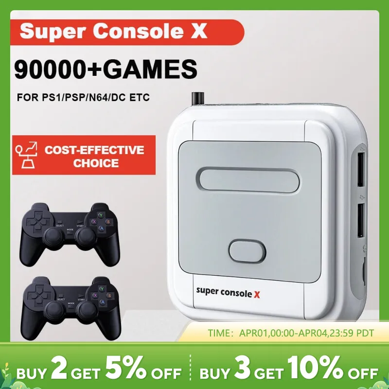 KINHANK-Game-Box-Super-Console-X-Retro-Video-Game-Console-Support-90000 ...