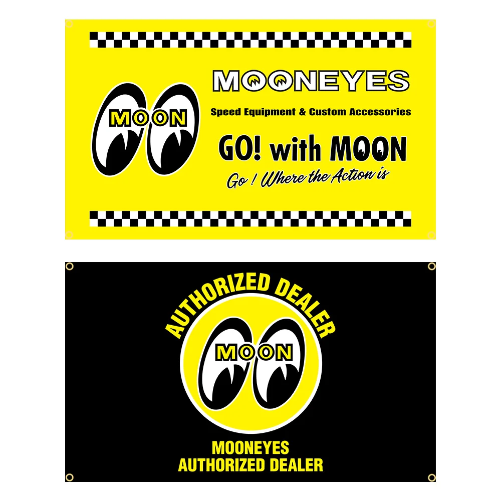 90x150cm-Moon-Eyes-Hot-Rods-Flag-Polyester-Printed-Racing-Auto-Banner ...