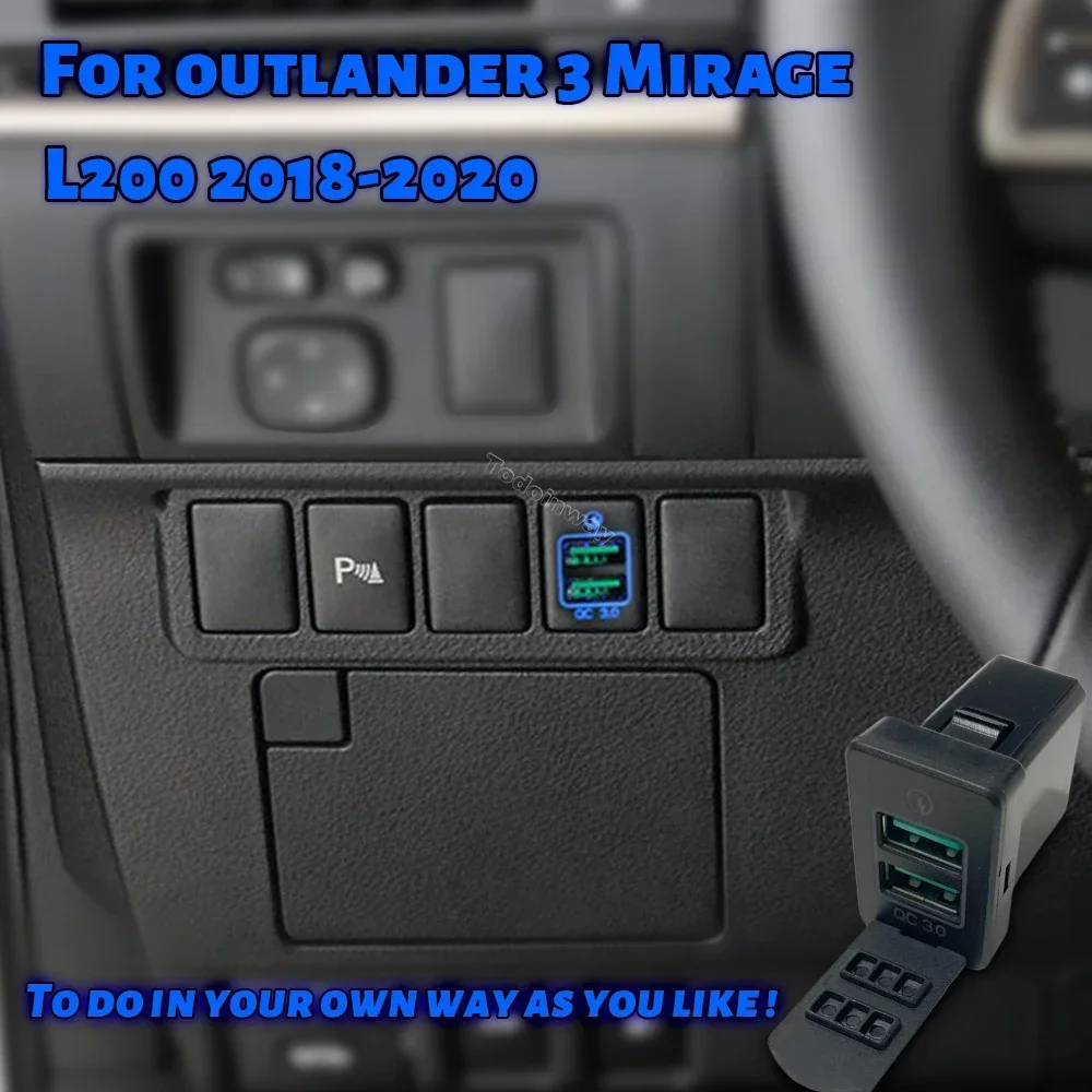 Fast-Charger-Car-Usb-Charger-for-Outlander-Mitsubishi-Eclipse-Cross ...