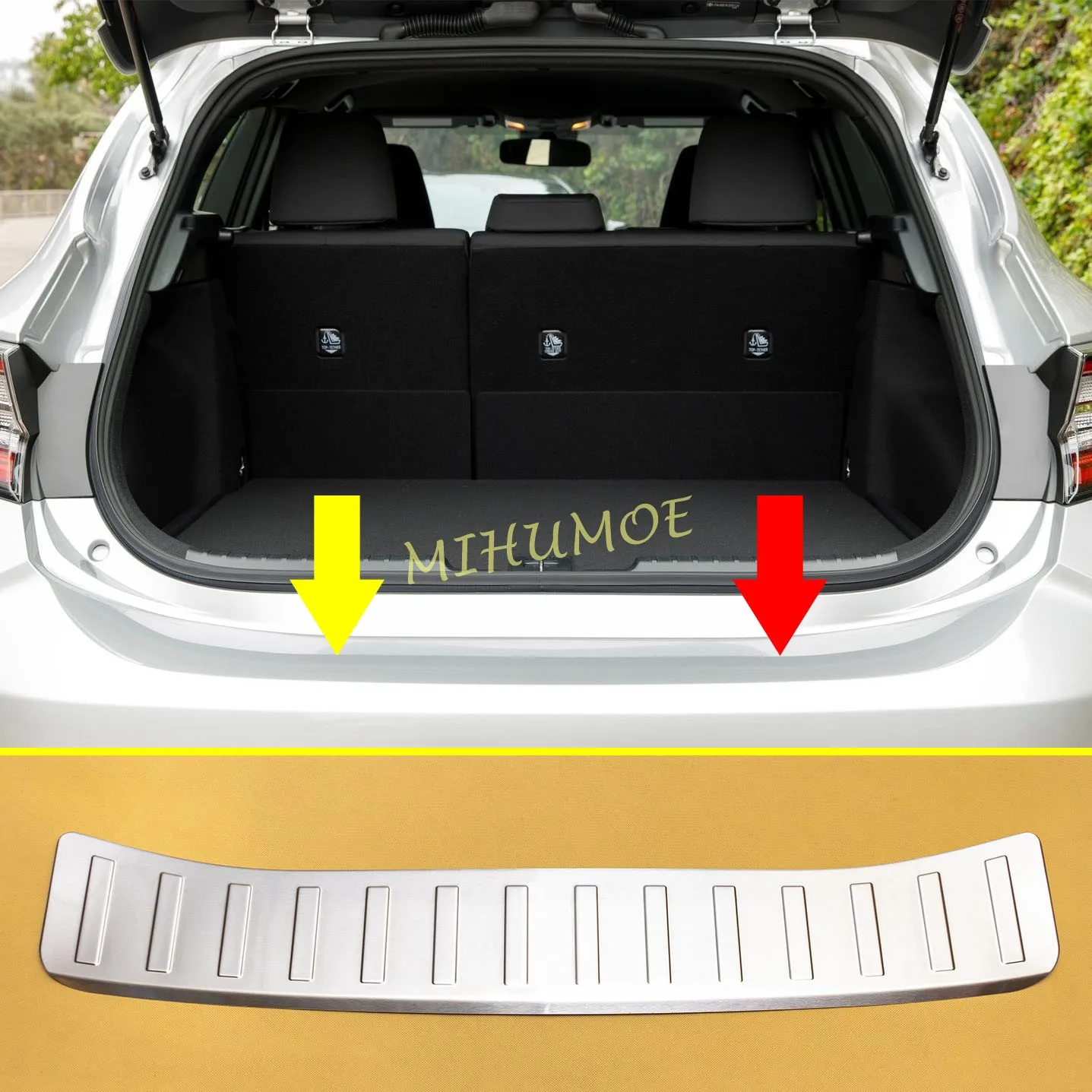 For-Toyota-Corolla-Hatchback-Sport-2019-2020-2021-2022-Stainless-Steel ...