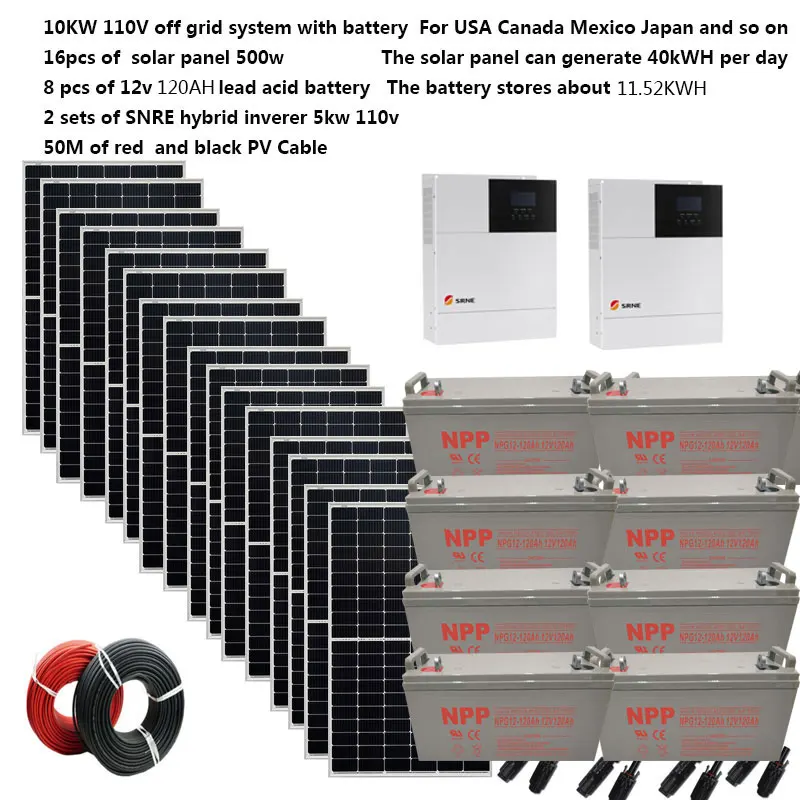 Solar-Panel-Complete-Kit-220v-House-10000W-10KW-110V-Solar-Module-500W ...