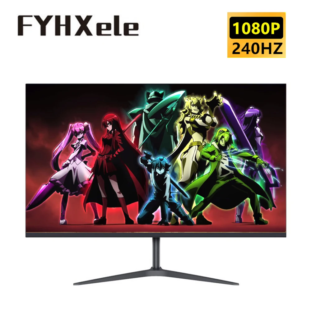 FYHXele 27inch Monitor 1K 240Hz Computer Gaming Flat IPS LCD DP 1ms GTG ...