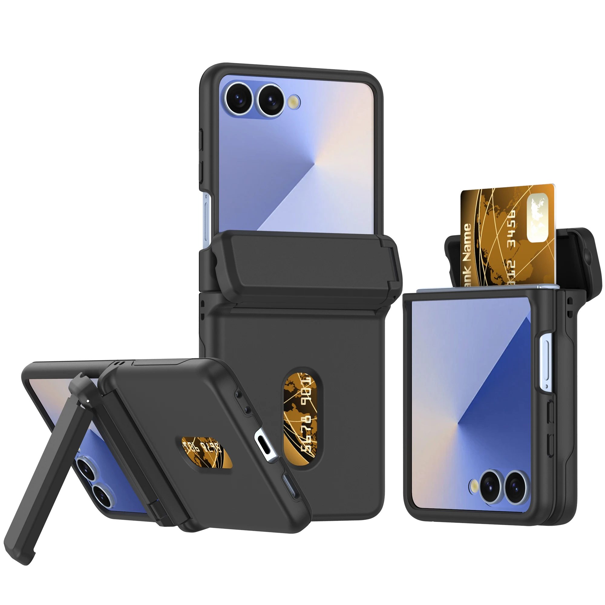 Card Slot Wallet Matte Phone Case For Samsung Galaxy Z Flip ZFlip 7 FE ...