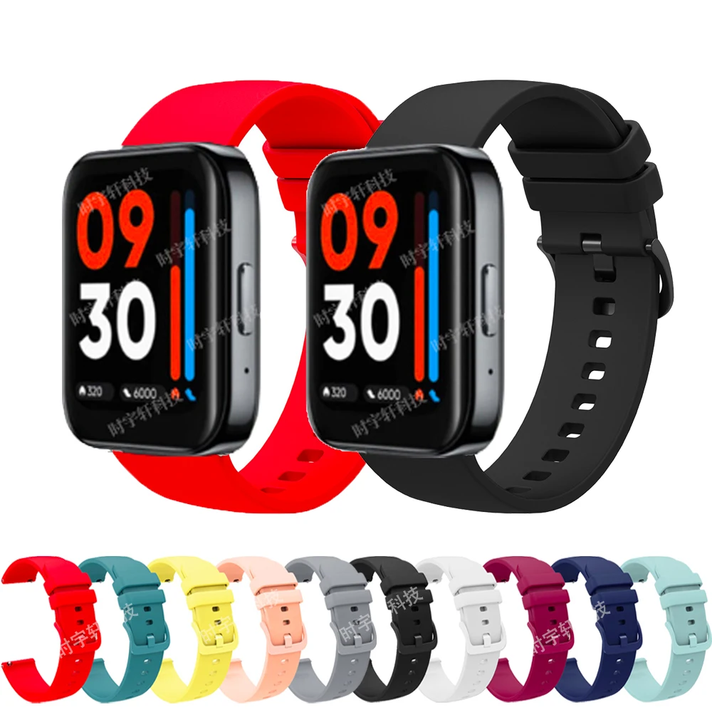 For-Realme-Watch-3-Smartwatch-Band-20mm-22mm-Silicone-Replacement ...