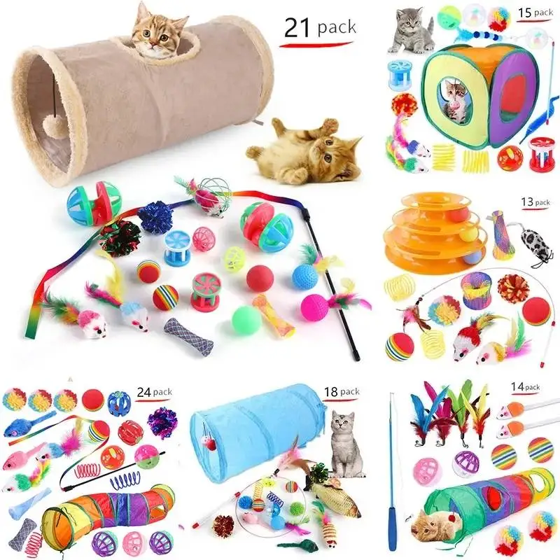 Cat Toy Mouse Shape Ball Foldable Cats Play Tunnel Chat Funny Cat Tent ...