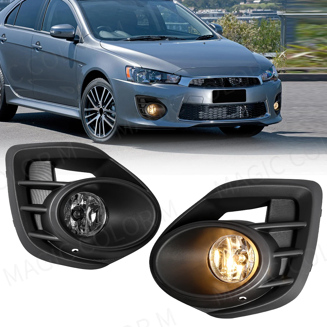 DLAA-For-Mitsubishi-Lancer-2015-2016-2017-Car-Fog-Lamps-Daytime-Running ...