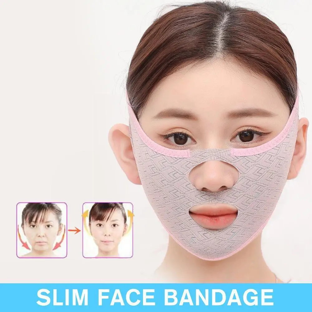 Elastic Face Slimming Bandage V Line Face Shaper Reusable Chin Skin Wrinkle Anti Tool Beauty ...