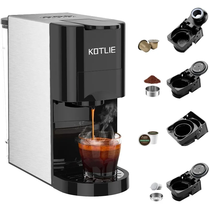 KOTLIE-4in1-Espresso-Machine-Set-Volume-Freely-Single-Serve-Coffee ...