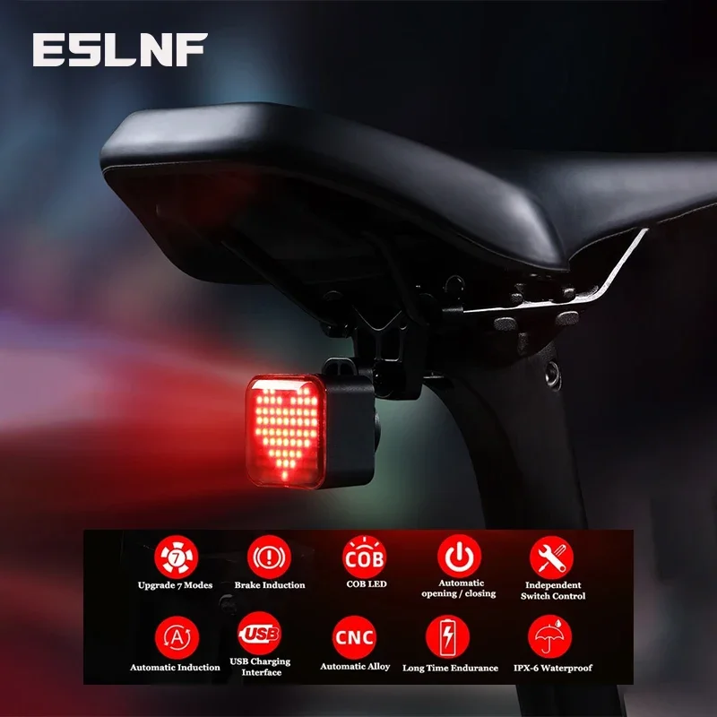 ESLNF-Bicycle-Smart-Taillight-Cycling-Brake-Warning-Light-USB ...