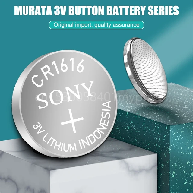 Sony 100% Original CR1616 Button Cell Battery for Watch Car Remote Key ...