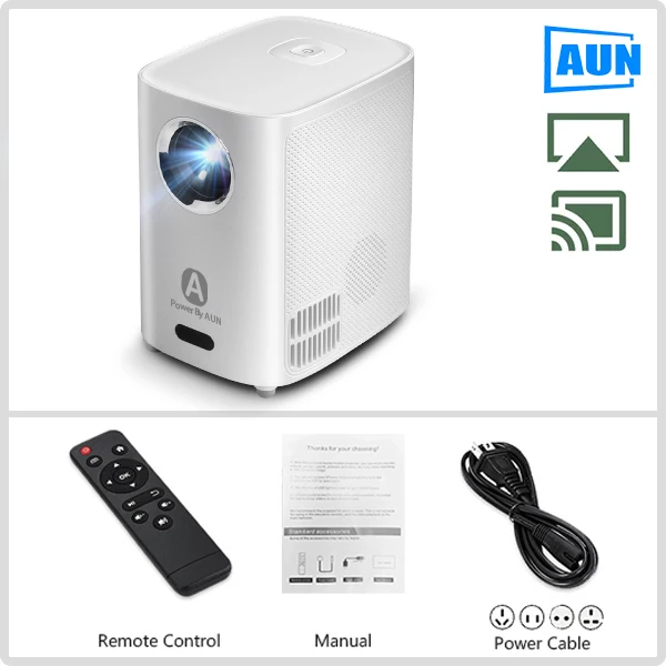 A001 Portable MINI Projector Home Theater Cinema Smart TV Game Beamer ...