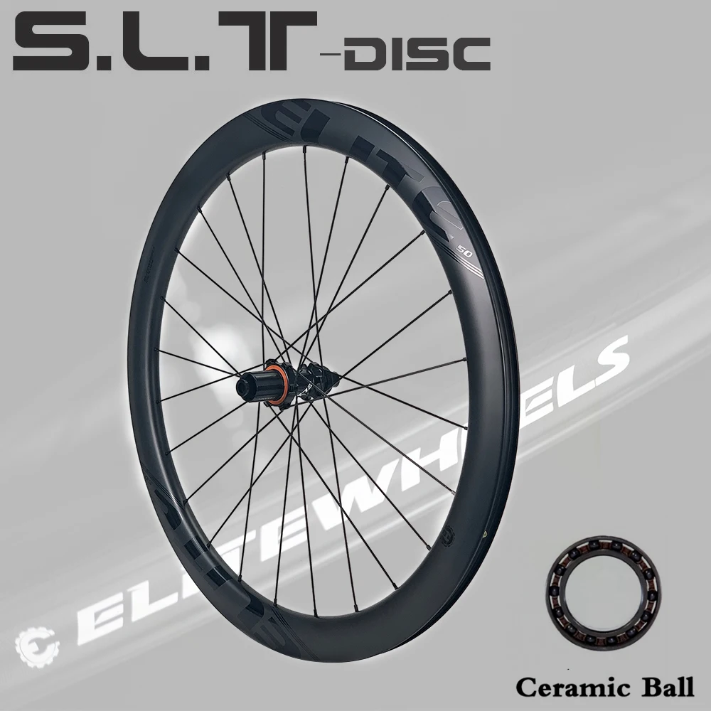 Elitewheels Slt Road Disc Carbon Wheels Ceramic Bearing Center Lock Hub ...