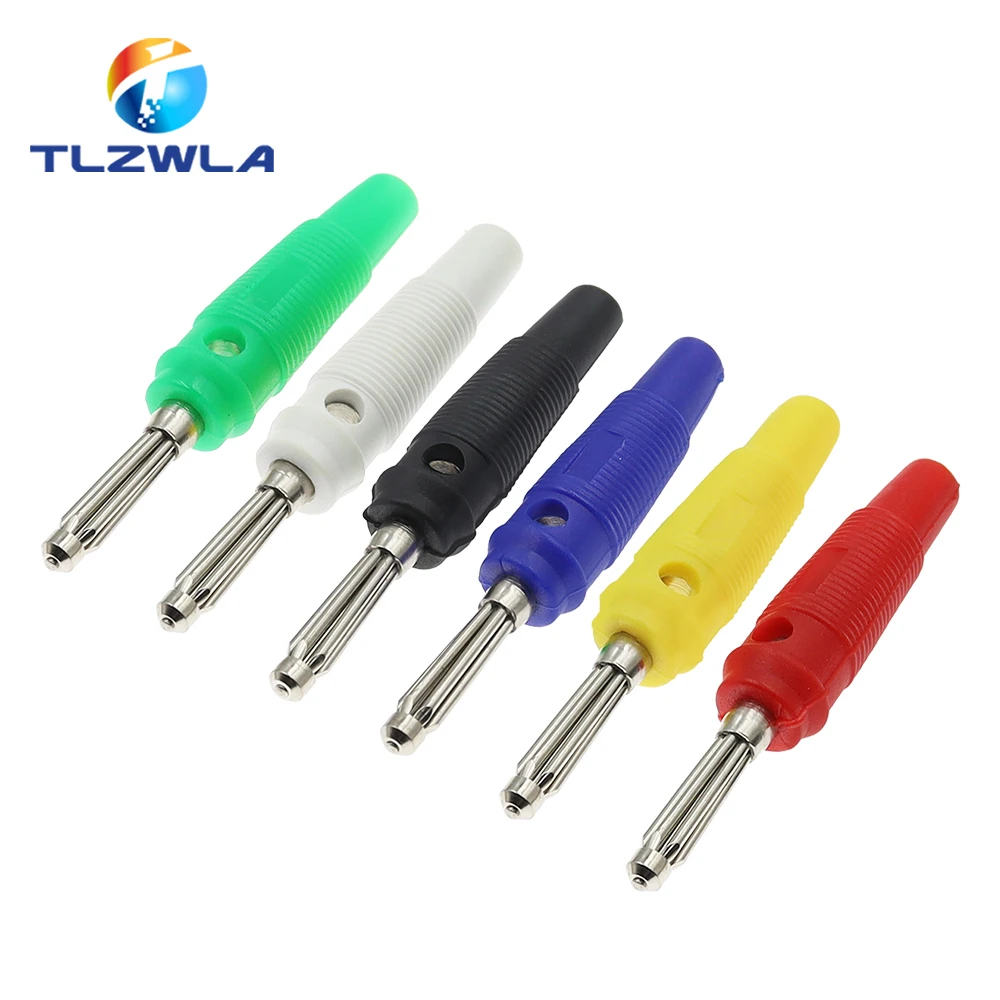 5PCS-4mm-32A-High-Current-Solderless-Screw-Side-Stackable-Banana-Plug ...