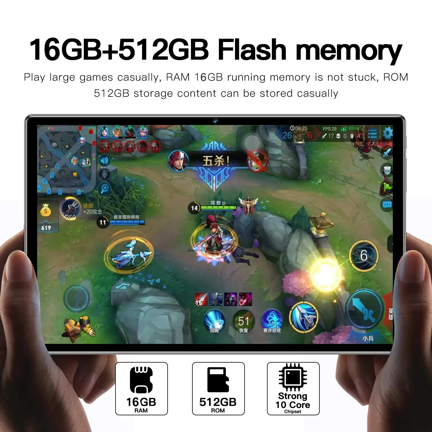 NEW Global Version Pad 15 Pro Tablet Android13 10.1 Inch 16GB 512GB 5G ...