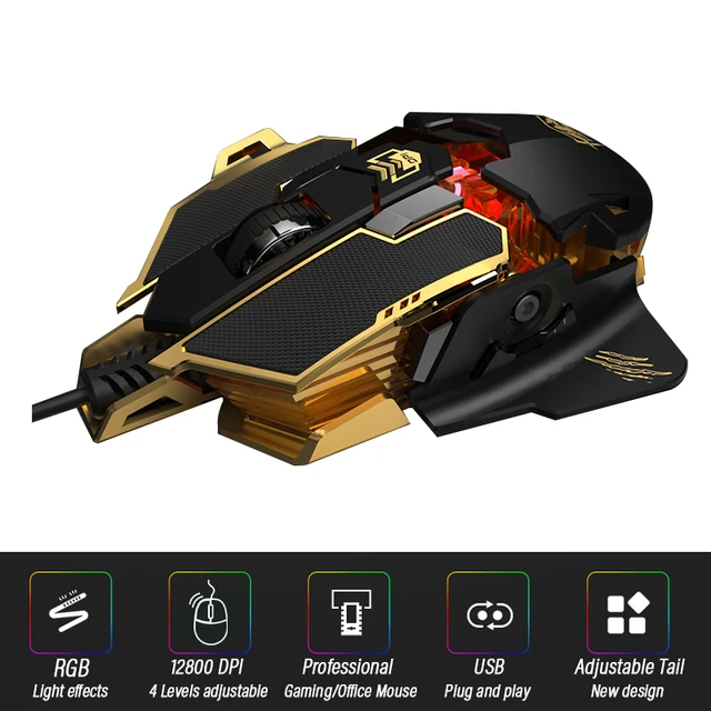 Gold Gaming Mouse