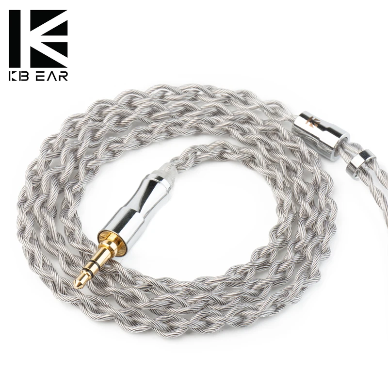 KBEAR-Cable-de-actualizaci-n-trenzado-mixto-chapado-en-plata-grafeno-6N ...