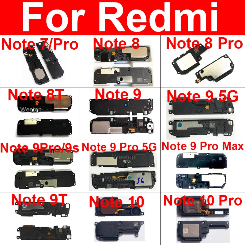 Louder Speaker Ringer For Xiaomi Redmi Note 7 8 8T 9 9S 9T 10 Pro Max ...