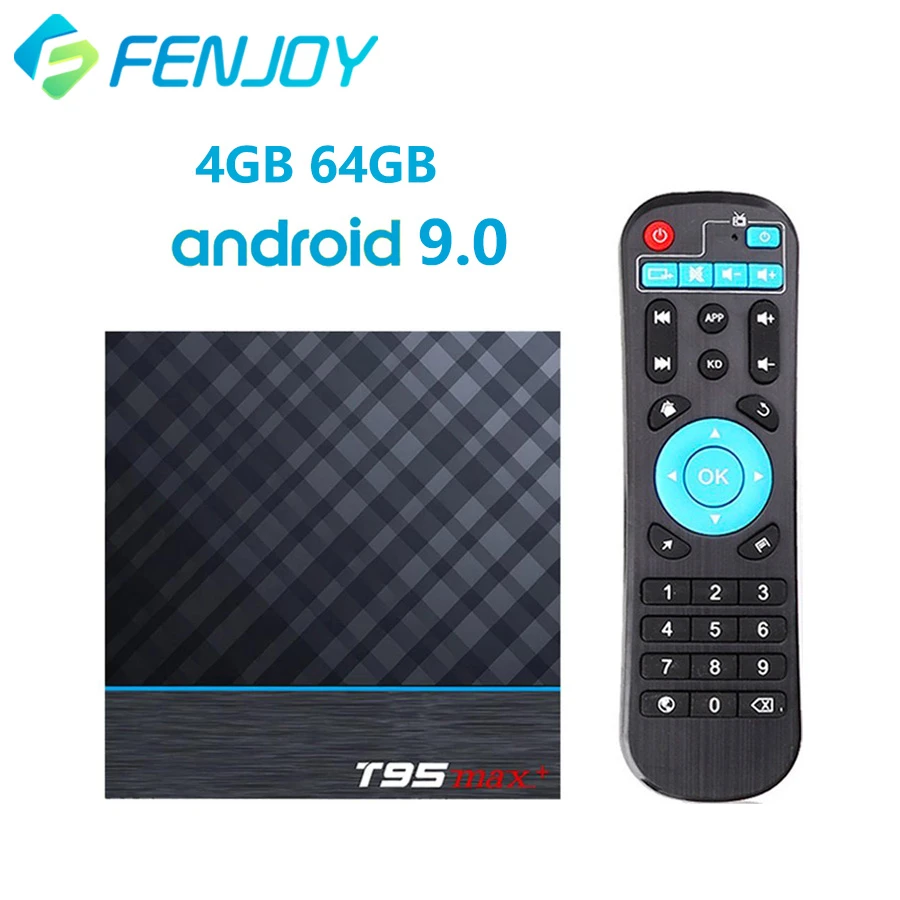 T95 MAX Plus Smart TV Box Android 9.0 Amlogic S905X3 4GB 64GB Wifi USB3 ...