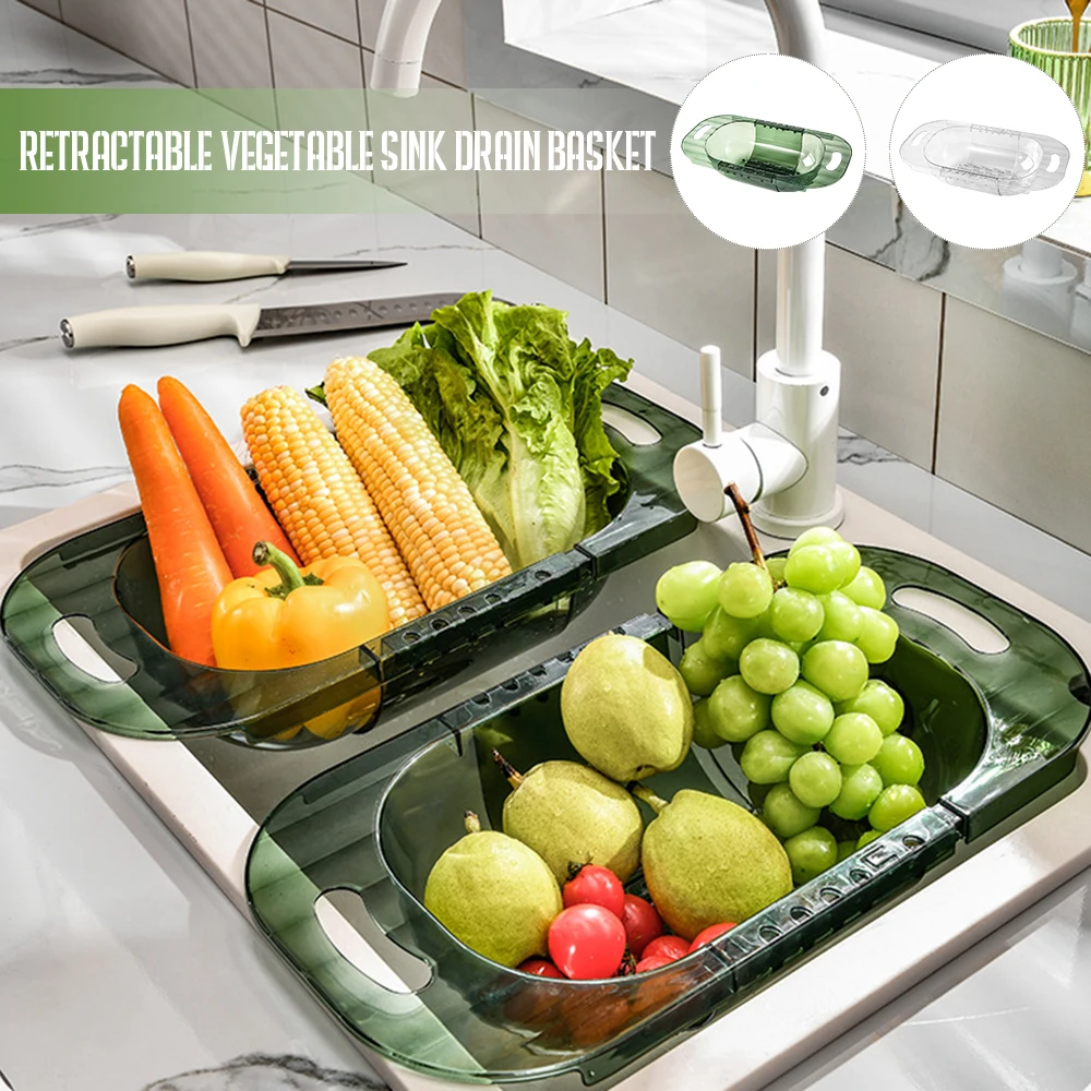 Retractable Clear Drainage Kitchen Filter Water Shelf Useful Housewares ...