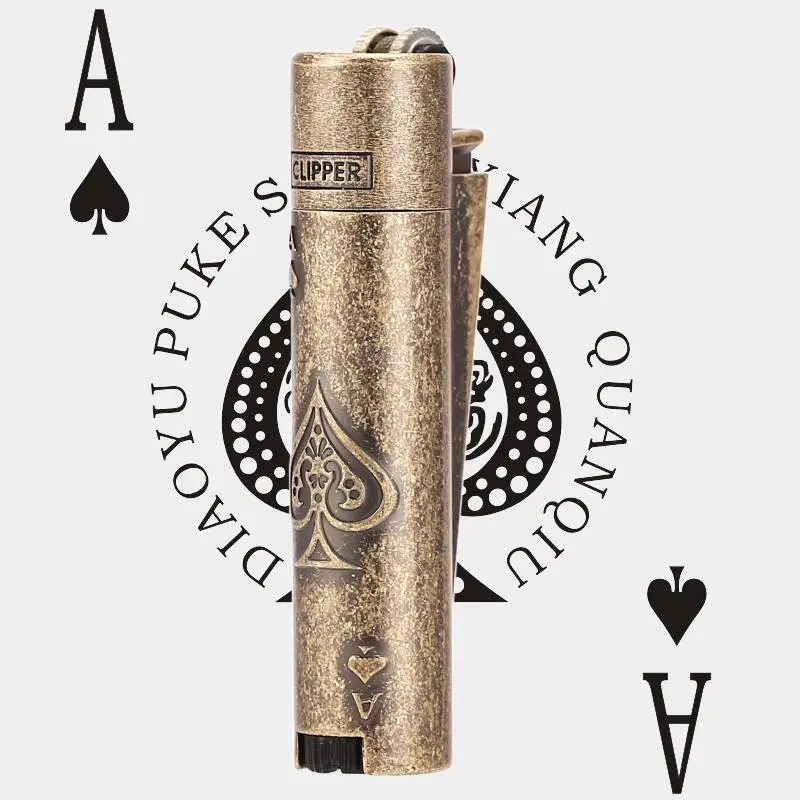 Men-s-lighter-new-mahogany-A-metal-flashlight-tube-lighter-flint ...