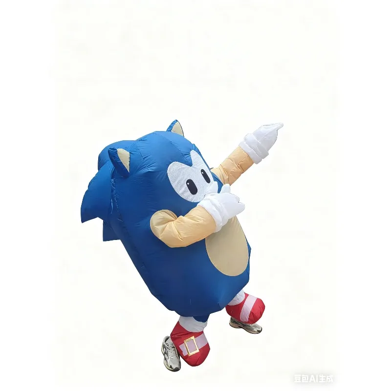 Game character Sonic Cartoon protagonist inflatable suit Halloween ...