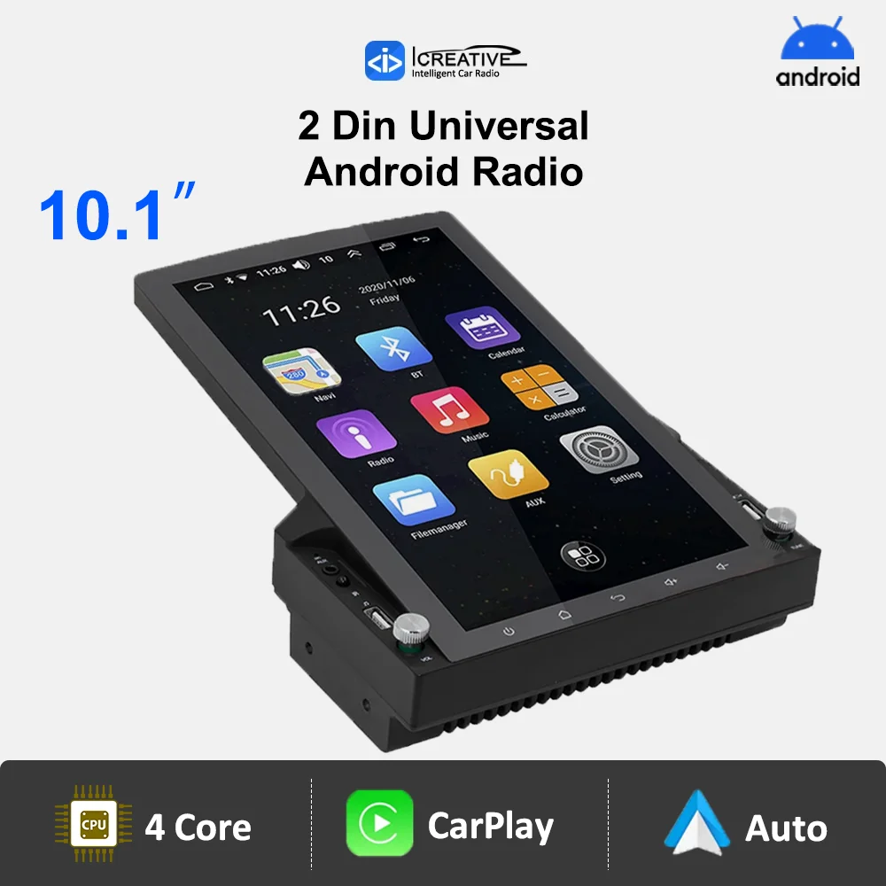 10-1-Inch-2Din-Universal-Android-Radio-Vertical-Tesla-Touch-Screen ...