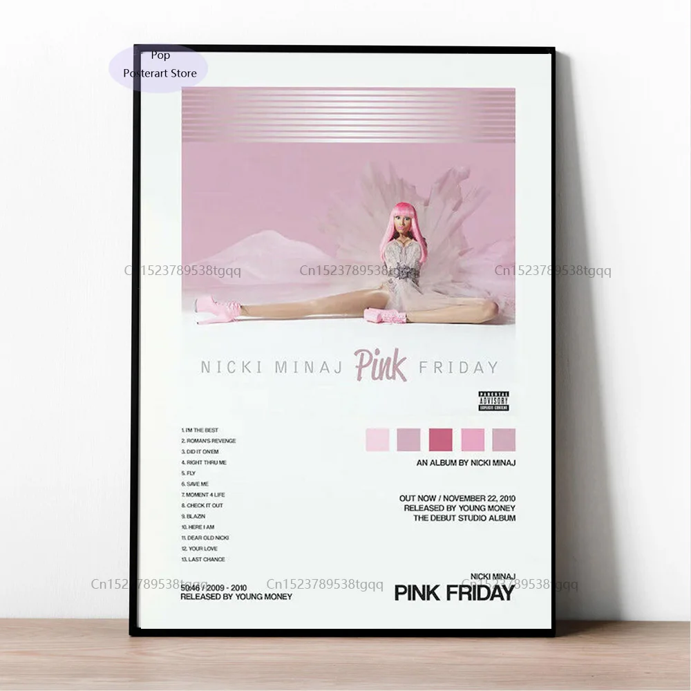 Gx707 Nicki Minaj Pink Friday Tracklist Album Music Cover Poster Prints ...