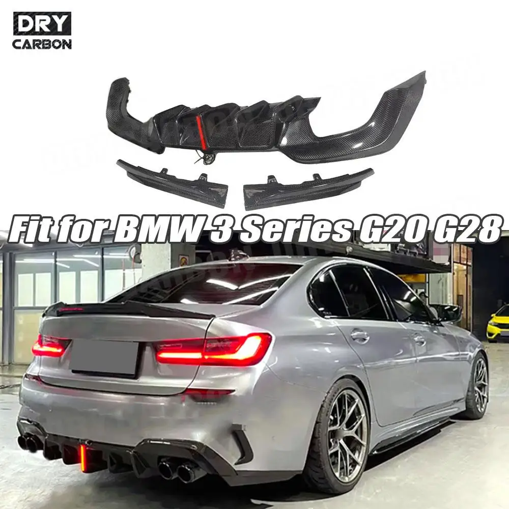 Carbon Fiber / FRP Car Rear Diffuser Bumper Lip Spoiler Splitters ...