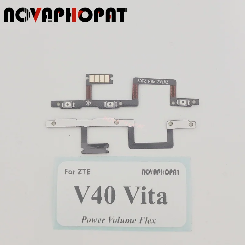 Novaphopat For ZTE V40 Vita Power On Off Volume Up Down Ribbon Power ...