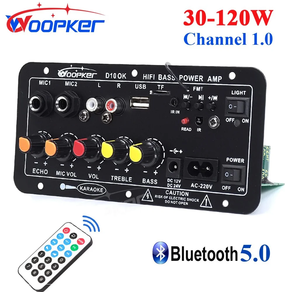 Woopker Audio Amplifier Board D10/ D10-II with Bluetooth AUX USB 30 ...