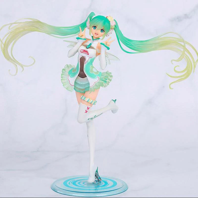 2017 Racing Miku PVC Figure 23cm Butterfly Green Hatsune Miku Anime ...