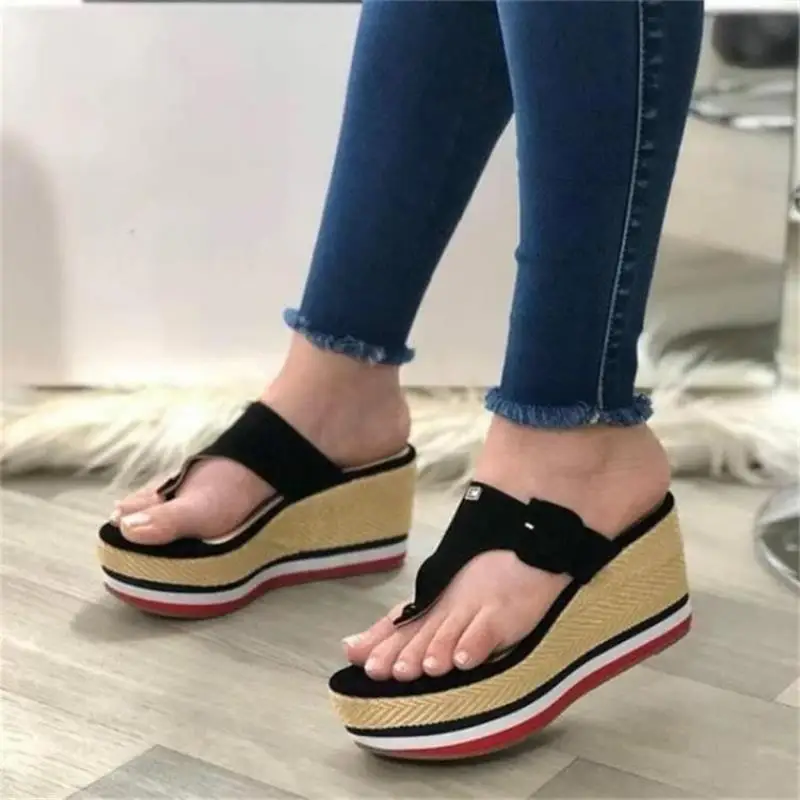 BKQU-Sandalias-de-plataforma-con-cu-a-para-Mujer-zapatos-de-verano ...