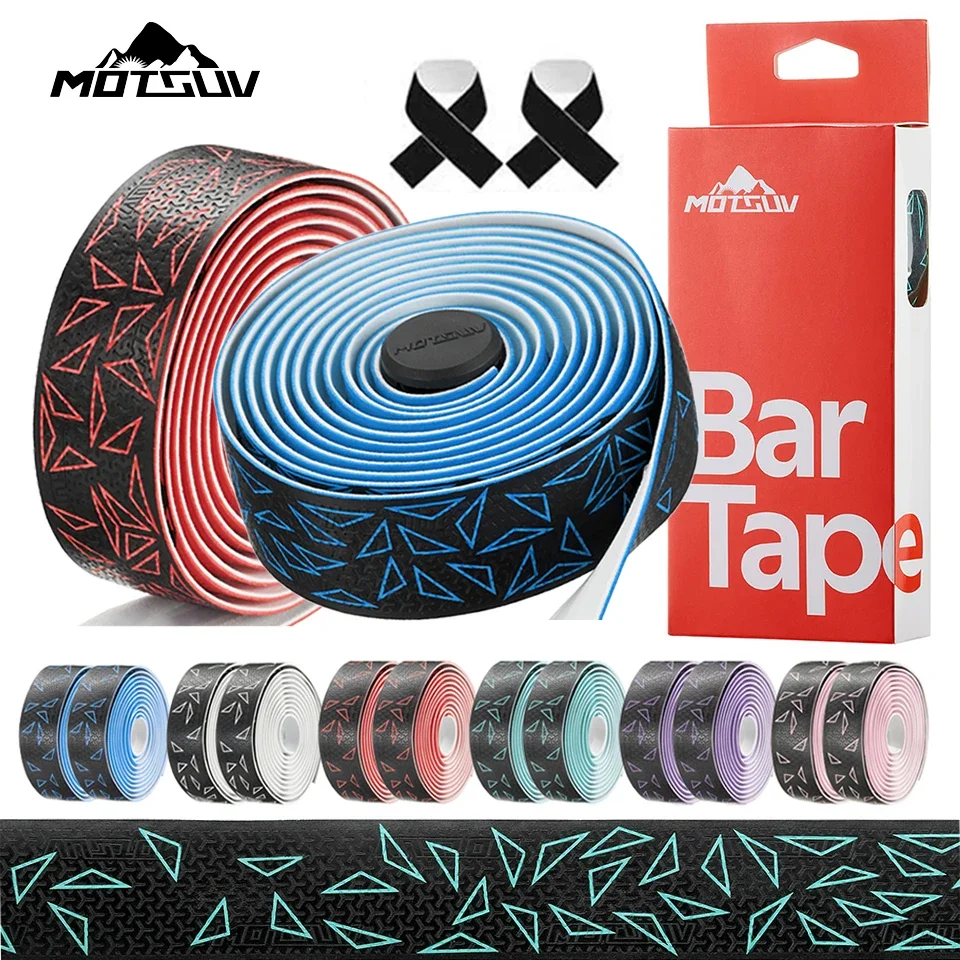 MOTSUV 2023 New Road Bike Bar Tape High Tenacity Handlebar Tape Shock ...