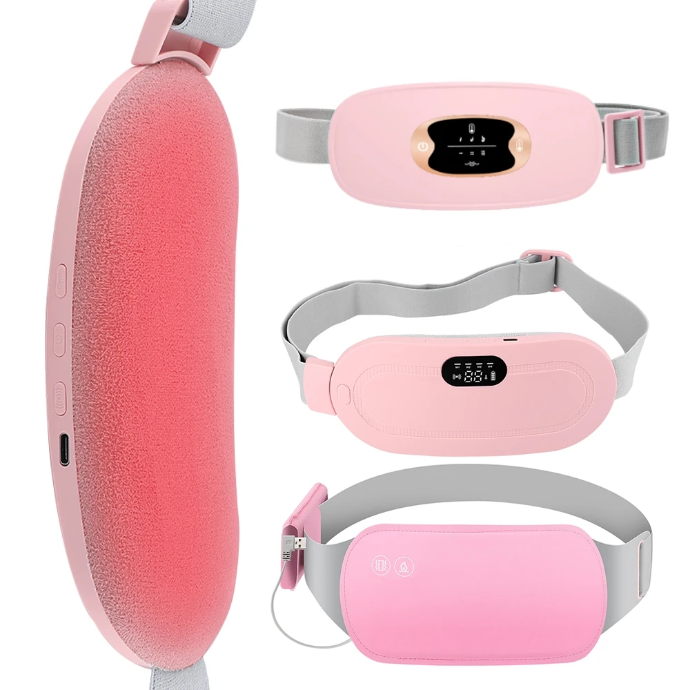 USB Menstrual Electric Heating Pad for Abdominal Vibration Massager ...