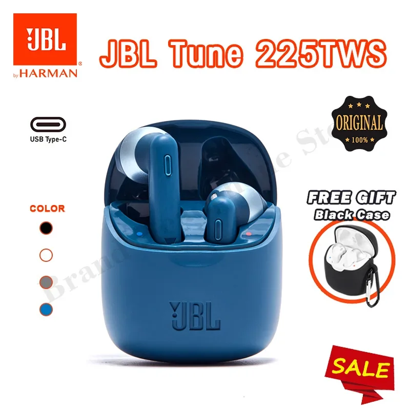 100-Original-JBL-TUNE-225TWS-Wireless-Bluetooth-Earphones-T225-TWS-Waterproof-Stereo-Earbuds ...