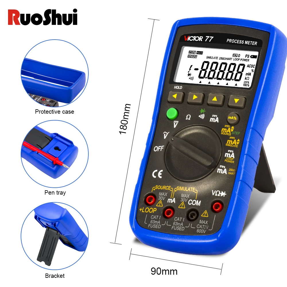 TH77 Process Signal Source Output Calibrator Meter Digital, 55% OFF