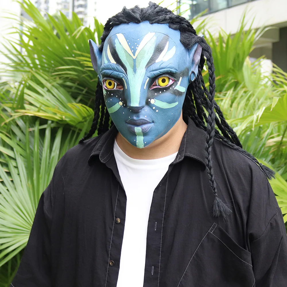 Movie-Avatar-2-Na-vi-Neytiri-Cosplay-Mask-Latex-Unisex-Adult-Avatar-The ...