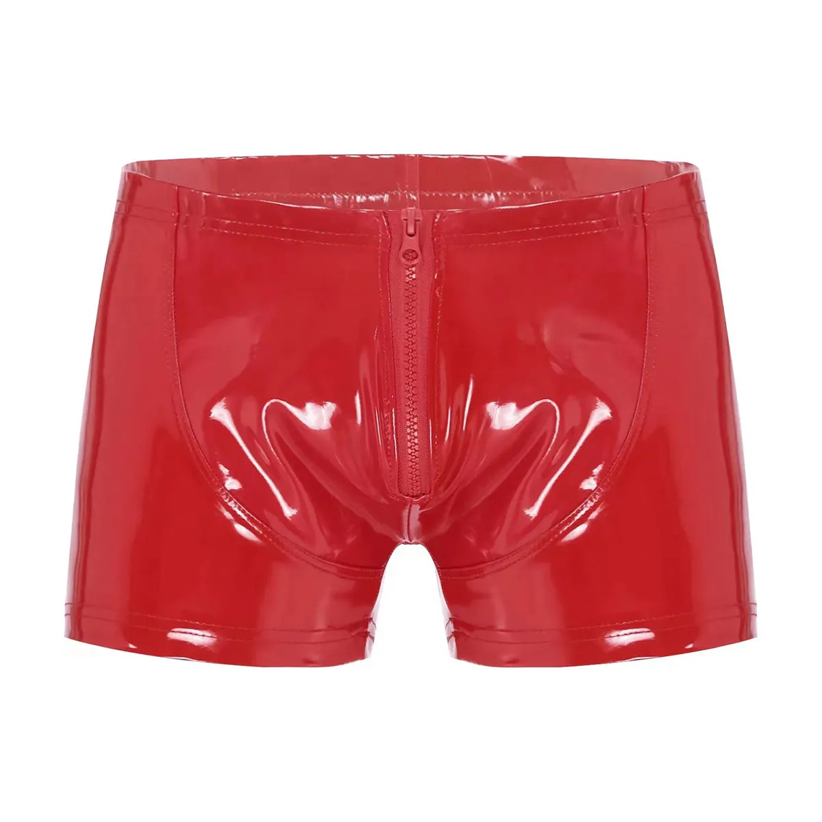 5xl Herren Sexy Offene Schritt Leder Kurze Hose Für Sex Latex Formung