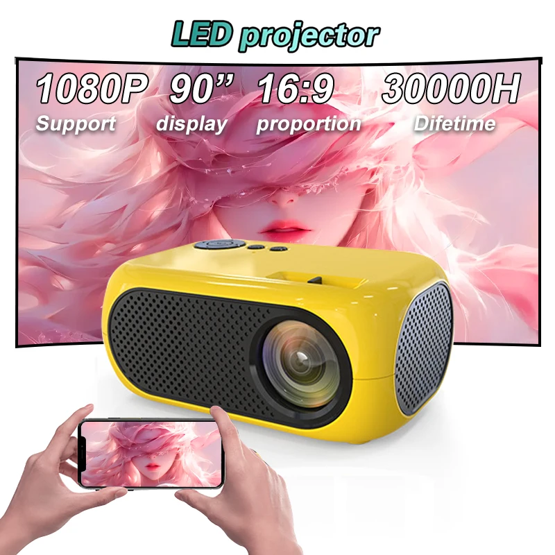 MINI-4K-Pportable-Projector-Home-Theater-Portable-3D-Cinema-LED-Video ...