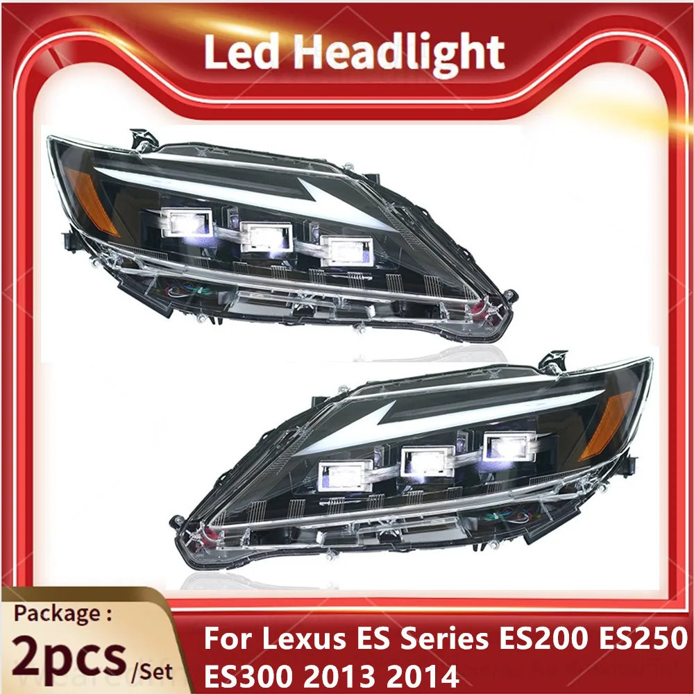 Car-Accessories-For-Lexus-ES200-ES250-ES300H-2013-2014-LED-Headlights ...