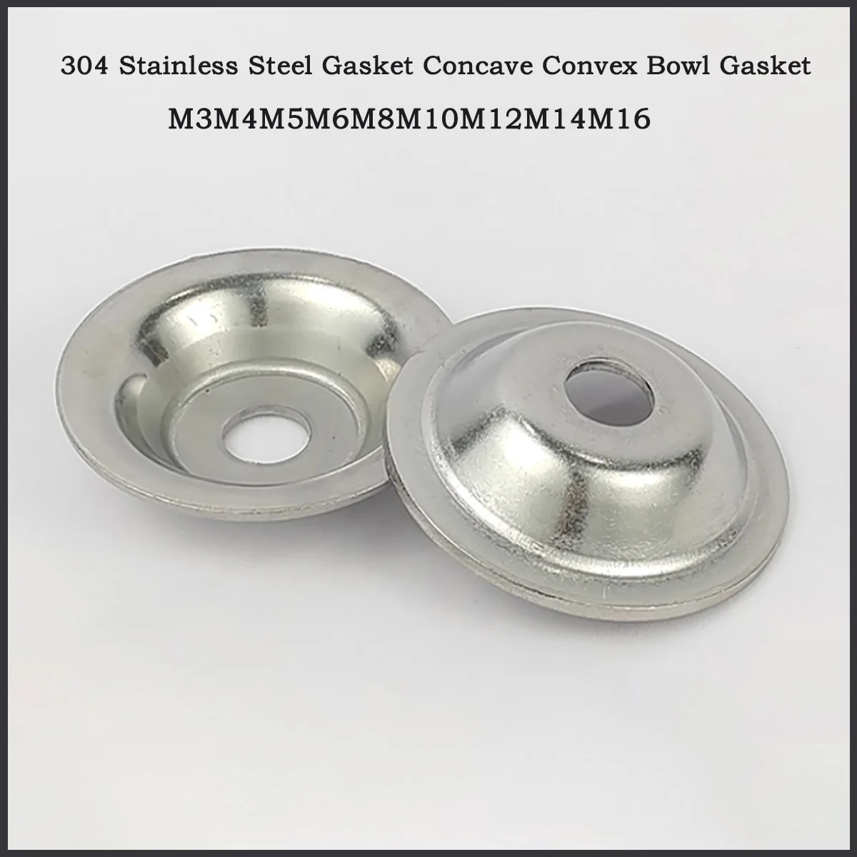 304 Stainless Steel Bowl Shaped Straw Hat Gasket Fish Eye Washer Horn ...