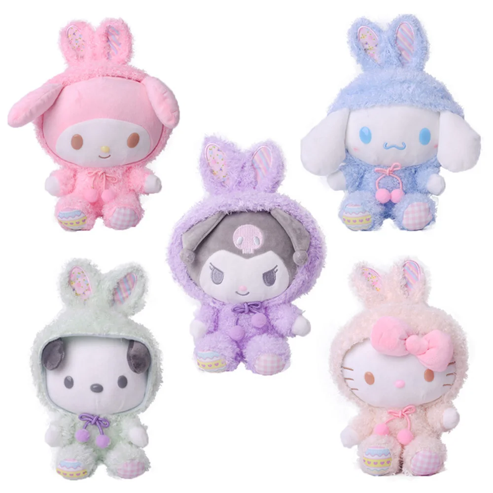 Juguetes de peluche de conejo Sanrio para niños y niñas, muñecos de ...