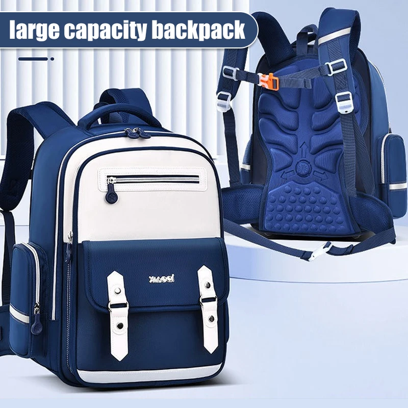 Kids Ergonomic School Bag Large Capacity Backpack for Primary School ...