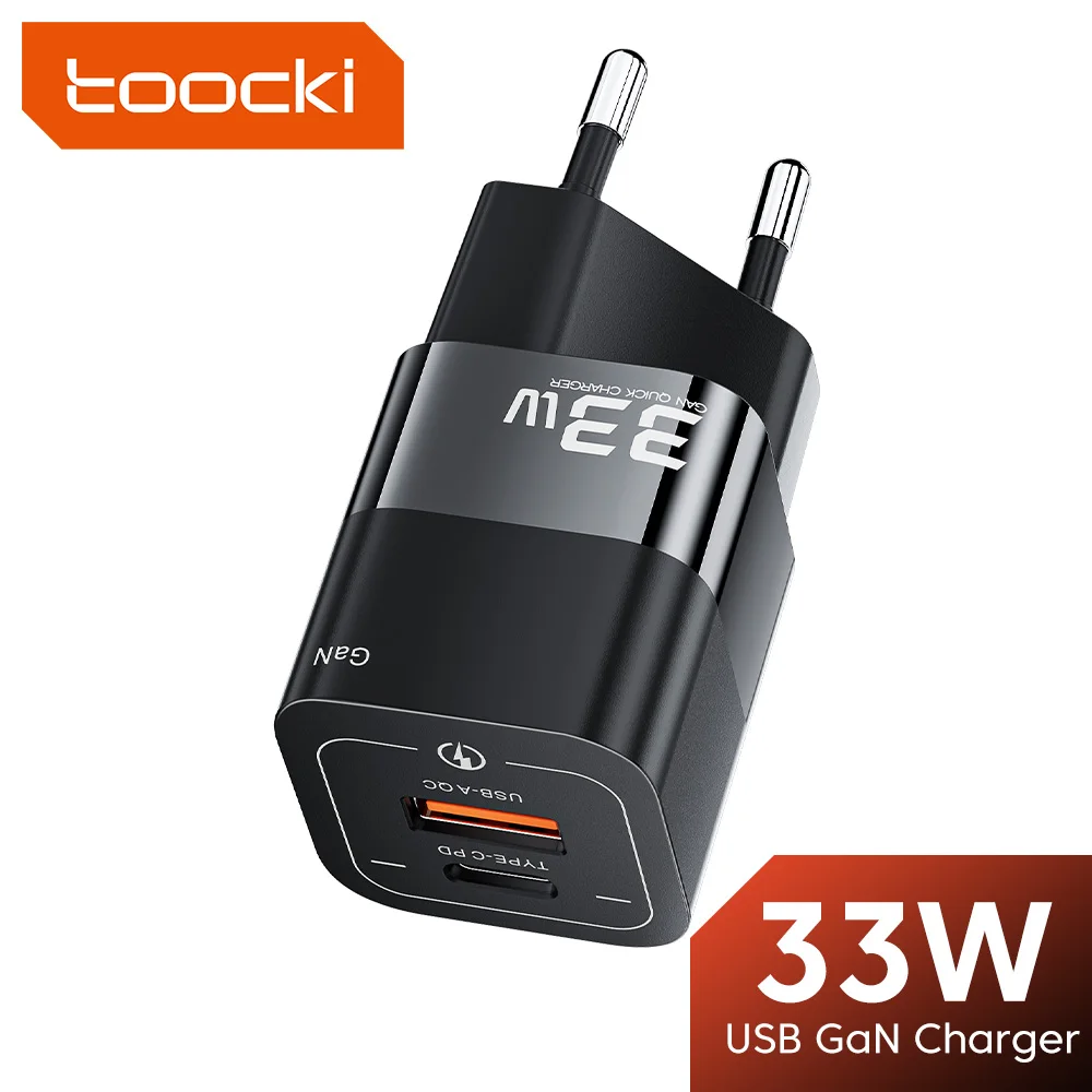 Toocki GaN 33W USB Type C Charger For iPhone Xiaomi POCO Huawei PD Fast ...