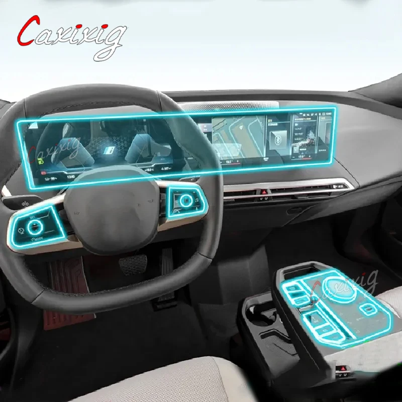 For-BMW-iX-2022-2023-car-Interior-Center-console-Invisible-car-suit-TPU ...