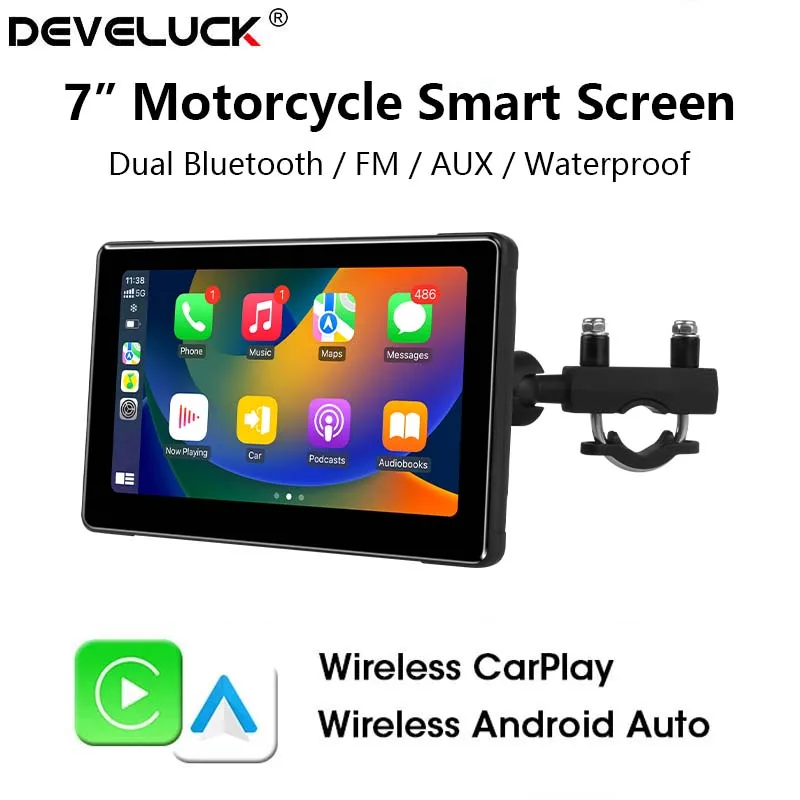 7-Portable-Universal-Motorcycle-Smart-Screen-Wireless-Carplay-Android ...